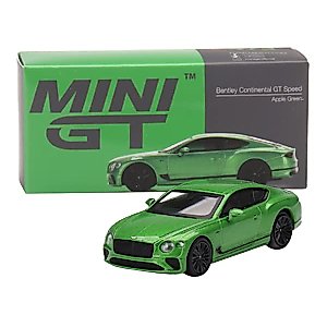 2022 Bentley Continental GT Speed Apple Green Met. Limited Edition to 1200 Pieces Worldwide 1/64 Diecast Model Car by True Scale Miniatures MGT00473