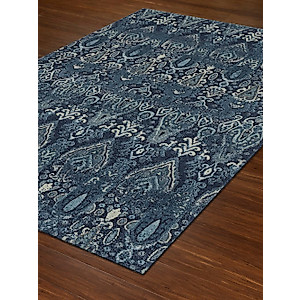 Dalyn Rugs Geneva GV315 Area Rug, 7'10" by 10'7", Navy