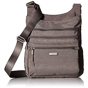 Baggallini womens Around Town Bagg With Rfid Phone Wristlet Handbags, Gray, One Size US