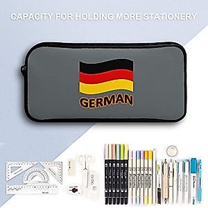 Germany Flag Pencil Case Makeup Bag Big Capacity Pouch Organizer for Office College