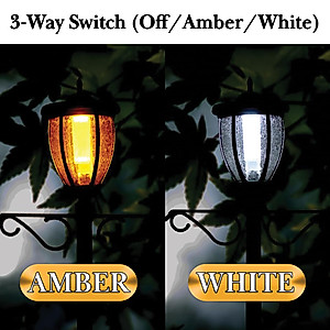 Sun-Ray Solar Lamp Post Light with Planter and Hanger, 7ft. Outdoor Single Head Solar Post Light for Patio, Driveway, Lawn or Garden, 80 Lumens, Kenwick Design in White