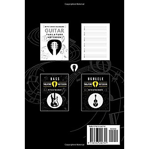 Guitar Tablature Notebook: Blank Guitar Tablature Paper, Standard Tab Manuscript Paperback for Beginners and Advanced Musicians