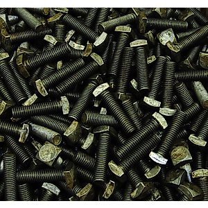 (50) Square Head 1/2-13 x 2 Bolts Unplated A307 3/4" Sq