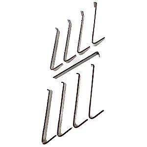 NoDamageHooks The Original for Fiber Cement Board siding ONLY! (8 Hooks and 1 Tool) - Invented, Patented and Made in The USA!