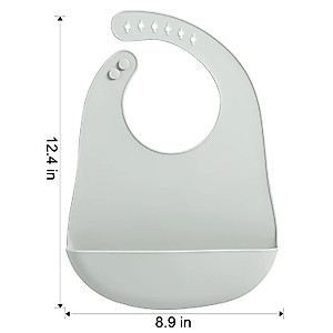 PandaEar Portable Baby Seat Travel & 3 Pack Waterproof Silicone Baby Bibs