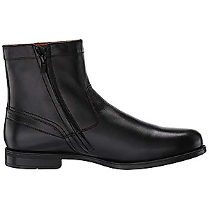 Florsheim Men's Medfield Plain Toe Zip Boot Fashion, Black, 14 Wide