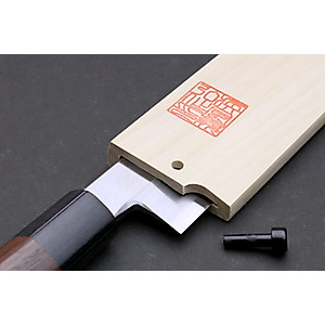 Yoshihiro Natural Magnolia Wood Saya Cover Blade Protector for Yanagi (270mm)