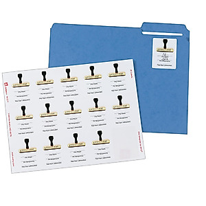 Avery ID Labels, Sure Feed Technology, Permanent Adhesive, 2" x 2-5/8", 225 Labels (6572)