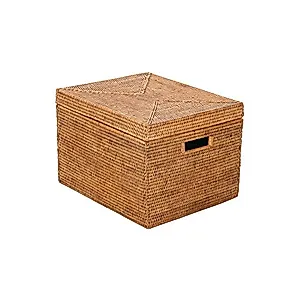 Kouboo La Jolla Rattan Box, Honey-Brown