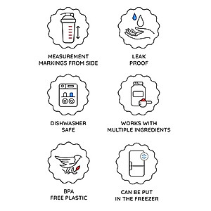 diliqua -4 PACK- 28 oz Shaker Bottles for Protein Mixes | BPA-Free & Dishwasher Safe | 4 large protein shaker bottle | Shaker Cups for protein shakes | Blender Shaker Bottle Pack