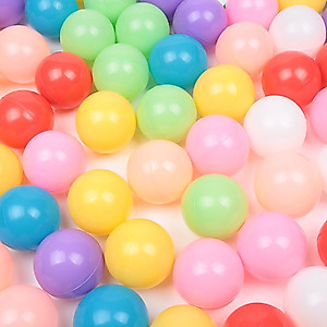Real Relax 500pcs 5.5cm Colorful Ball Soft Plastic Ocean Ball for Baby Kid