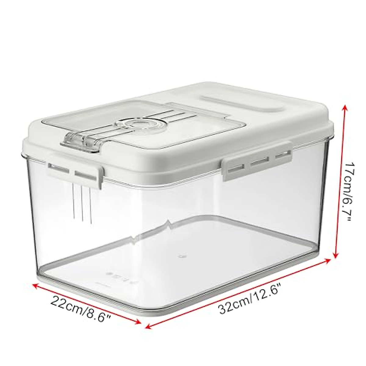 Sumnacon Food Storage Containers Sealed Food Storage Bins with Timer Lid for Kitchen or Pantry to Store Snacks,Rice,Pet Food,Flour Storage Container Plastic Stackable Laundry Pod Container(Large)