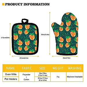 GIFTPUZZ Punk Pile of Skulls Pot Holders and Oven Mitts 2pcs Set Heat Resistant Kitchen Set for Cooking Baking Grilling Barbecue Purple Black