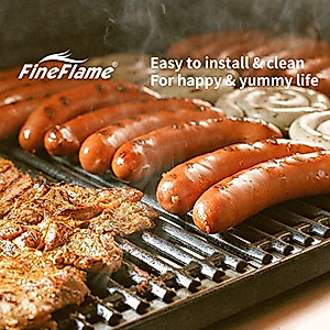 FineFlame Camping Propane Stove 3 Burners 20400 BTU Portable Camp Stove Propane Grill AGA CSA Certified Gas Stove for Family Camping BBQ Outdoors