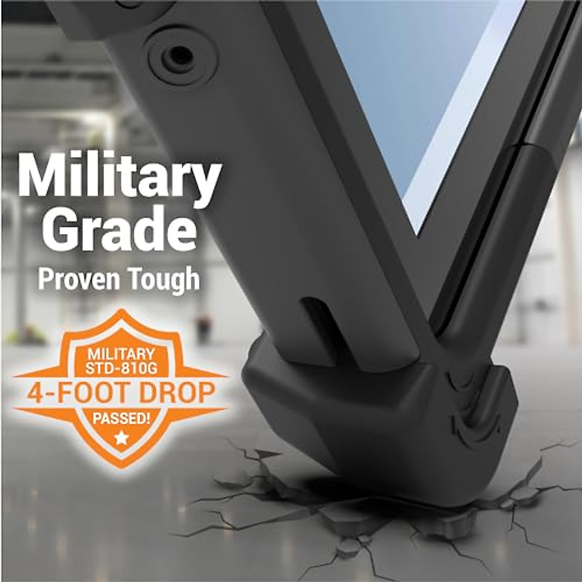 MobileDemand Flex 10B Rugged 10 inch Tablet with Windows 11 Pro Upgrade, Ultra Lightweight 3000mAh Battery 4GB, Tablet PC, Handheld PC with Handstrap for Rough Outdoor Work and Business Activities