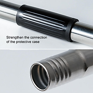 Shulemin Floor Scrub Brush Push Broom Floor Scrubber Cleaning Brush Outdoor Broom Telescopic Handle Long Handle Wire Brush for Cleaning Patio Bathroom Garage Kitchen Wall Deck Tub Tile 27cm