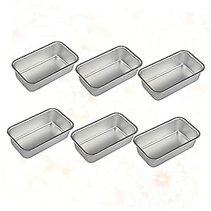 UPKOCH 7pcs Cupcake Baking Pan Cakesicles Mold Mini Cupcake Pan Bread Loaf Tray Bread Toast Box Brownie Kitchen Supplies Baking Tray Household Baking Plate Non Stick Pan Small Bread Oven