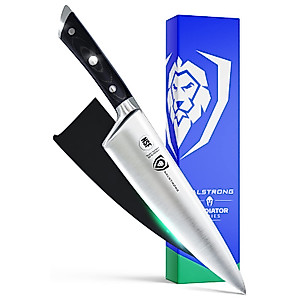 Dalstrong Gladiator Series Serrated Offset Bread Knife 8" Bundled with Chef Knife 8" - Elite - NSF Certified