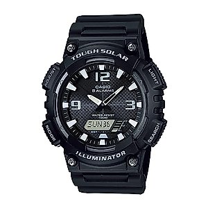 Casio AQS810W-1AVCF Men's AQ-S810W-1AV Solar Sport Combination Watch, black
