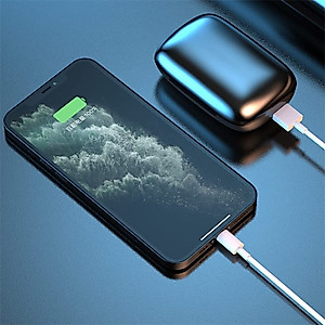 Bone Conduction Headset TWS Mini Bluetooth Earbuds Handsfree Wireless HD Call Earphones HiFi Stereo Sound Sport Headphones with LED Display Charging Case (Light Pink, Touch Version)