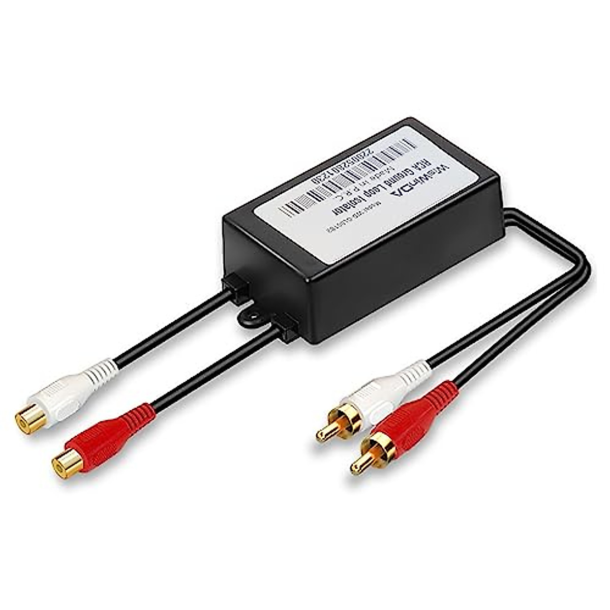 RCA Noise Filter Hum Eliminator (No Reduce Bass) Ground Loop Isolator ...