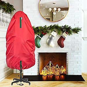 Upright Christmas Tree Storage Bag – For Topiary Trees up to 4 ft Tall – Holiday Tree Covers, for Christmas Trees and Topiary Trees Durable, Lightweight, Easy, Vertical Xmas Storage Bags