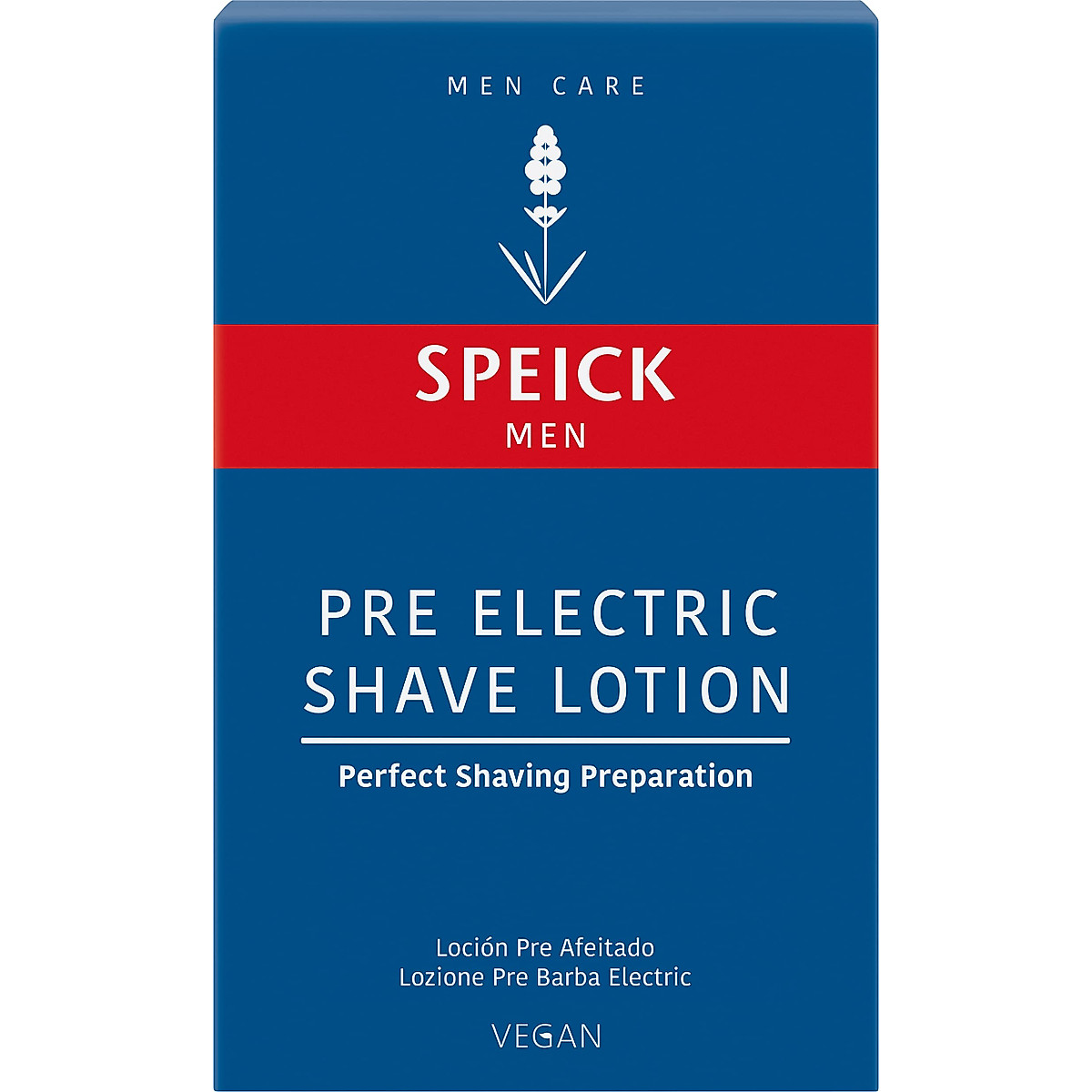 Speick Men Pre Electric Shave Lotion with Relaxing Lavender Oil and a Blend of Essential Oils, Natural Vegan Skin Care, 3.4 Fluid Ounces