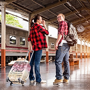 Luggage Covers for Suitcase TSA Approved,Elastic Washable Suitcase Cover Protector, I can do all things through christ Luggage Cover Sleeve Wrap for 19/ 20/ 21 Inches Suitcase Travel Accessories