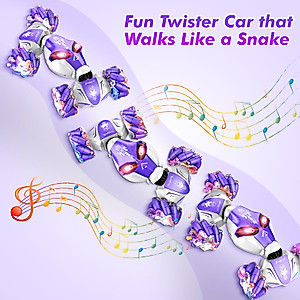 AEROQUEST Gesture RC Car Hand Controlled Stunt Car for 6-12 yr Boys Girls, 4WD 2.4GHz Remote Control Gesture Sensor Toy Cars Drift Twist Car with Light Music for Ages 8-13 Kids Birthday Xmas Gift