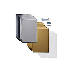 Cricut Foil Transfer Kit, Includes 12 Foil Transfer Sheets, 3 Cricut Tools in 1 with Interchangeable Tips (Fine, Medium & Bold), Tool Housing & Adhesive Tape, For Cricut Maker & Explore Machines