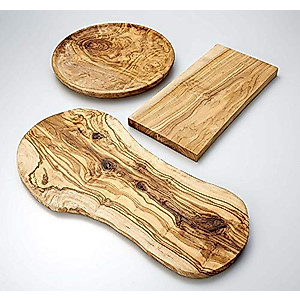 Naturally Med - Olive Wood Cutting Board/Cheese Board - 16 inch