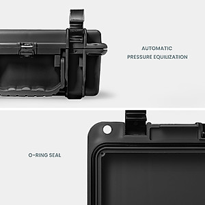 Seahorse 300 FP1 Heavy Duty Single Pistol Case - TSA Approved/Mil Spec / IP67 Waterproof/USA Made for Firearms, Pistols, Handguns; Stores 1 Pistol and 1 Magazine