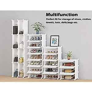 HOMIDEC Shoe Storage, 10-Tier Shoe Rack Organizer for Closet 20 Pair Narrow Shoes Shelf Cabinet for Entryway, Bedroom and Hallway