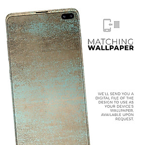 DesignSkinz Gold Scratched Foil v4 Protective Vinyl Decal Wrap Skin Cover Compatible with The Samsung Galaxy S20 (Screen Trim & Back Glass Skin)