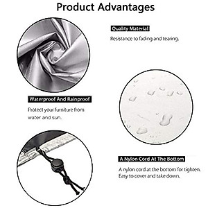 DOITOOL Chair Cover Chair Cover Furniture Cover Rainproof Desk Chair Covers Heavy Duty Cover Outdoor Tables Chairs Protector Cloth for Outside Home Tool Garden Furniture Cover Outdoor Sofa Set