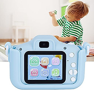 Children Camera, 40MP Cartoon Cat Photograph Camera, Toddler Camera, Multifunction Video Camera, Children Camera, Digital Video Camera, Birthday Gift for Children(Blue)