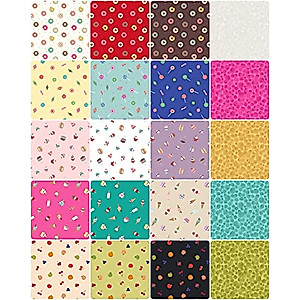 Lewis & Irene Small Things Sweet Fabric Collection Digital Print Double Border Fabric SM52 Premium 100% Cotton Quilt Shop Quality Fabric by The Yard