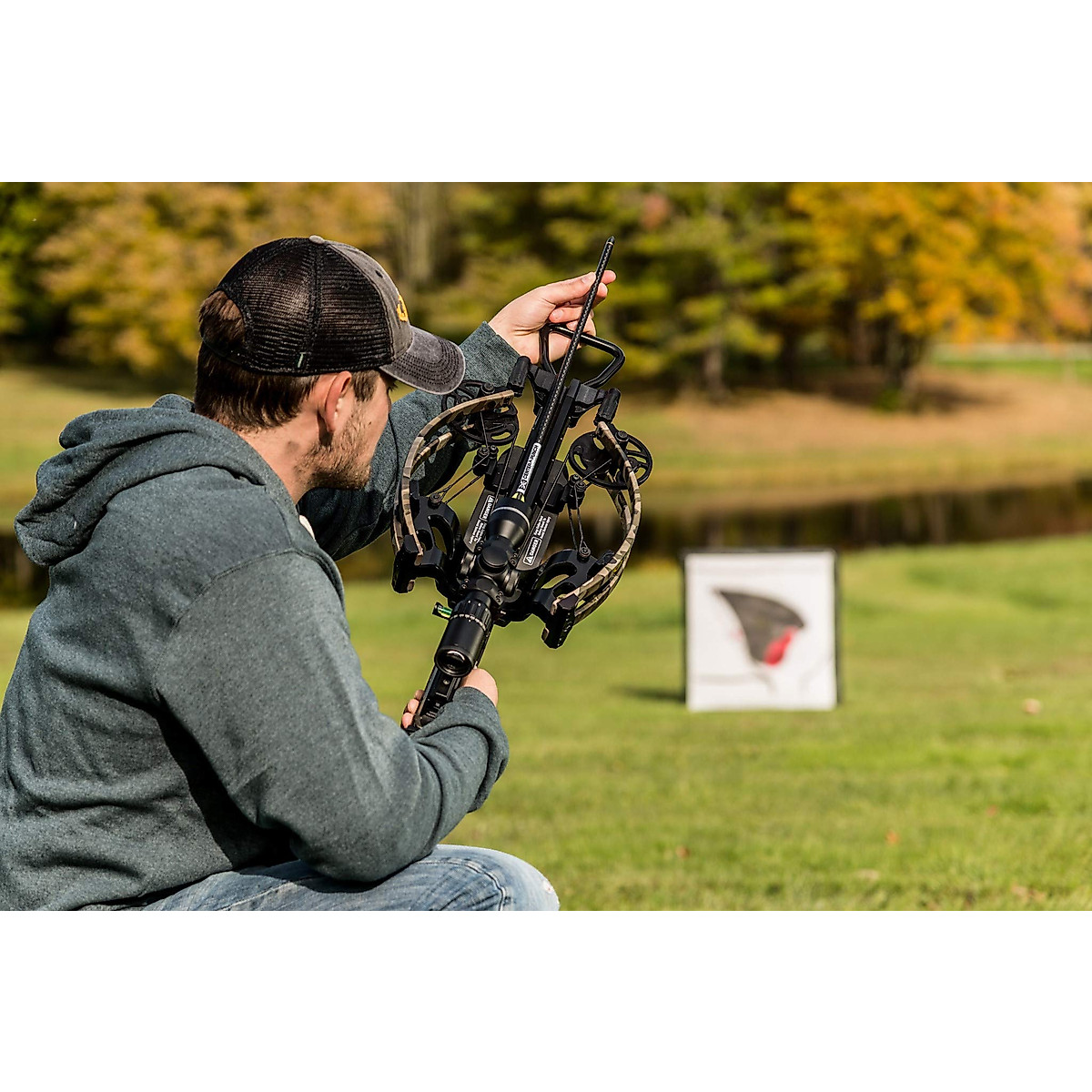 Iron Man Extreme 500 fps Target, White, 24", for Crossbow and Compound