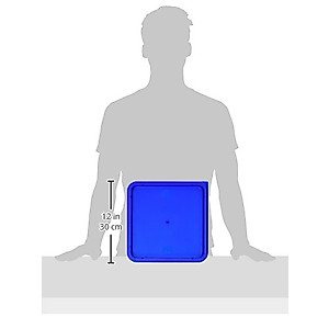 Winco PE Square Cover Blue, Fits 12, 18 & 22quart
