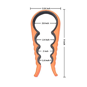 2 pcs Multi-Purpose Colourful Adjustable Rubber Strap Wrench Grip/Tighten Bottle Jar Can Opener for Small Hands, Seniors or Anyone Who Suffers from Arthritis