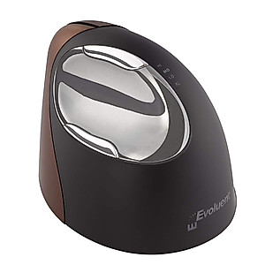 Evoluent VM4SW VerticalMouse 4 Right Hand Ergonomic Mouse with Wireless USB Receiver (Small Size.) The Original VerticalMouse Brand Since 2002. Helps Relieve Wrist Discomfort