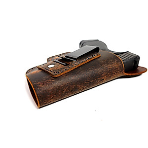 Muddy River Tactical Soft Leather Inside The Waistband Holster for a Glock 42 - IWB Concealed Carry Holster