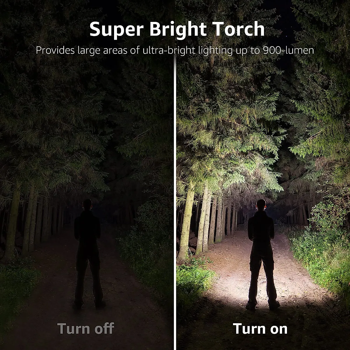 Lepro LED Tactical Flashlight, LE3000 High Lumen Streamlight Torch, 5 Lighting Modes, Zoomable, Water Resistant, Adopted by Osram P9 LED, Powered by AA Battery, for Camping, Running, Emergency