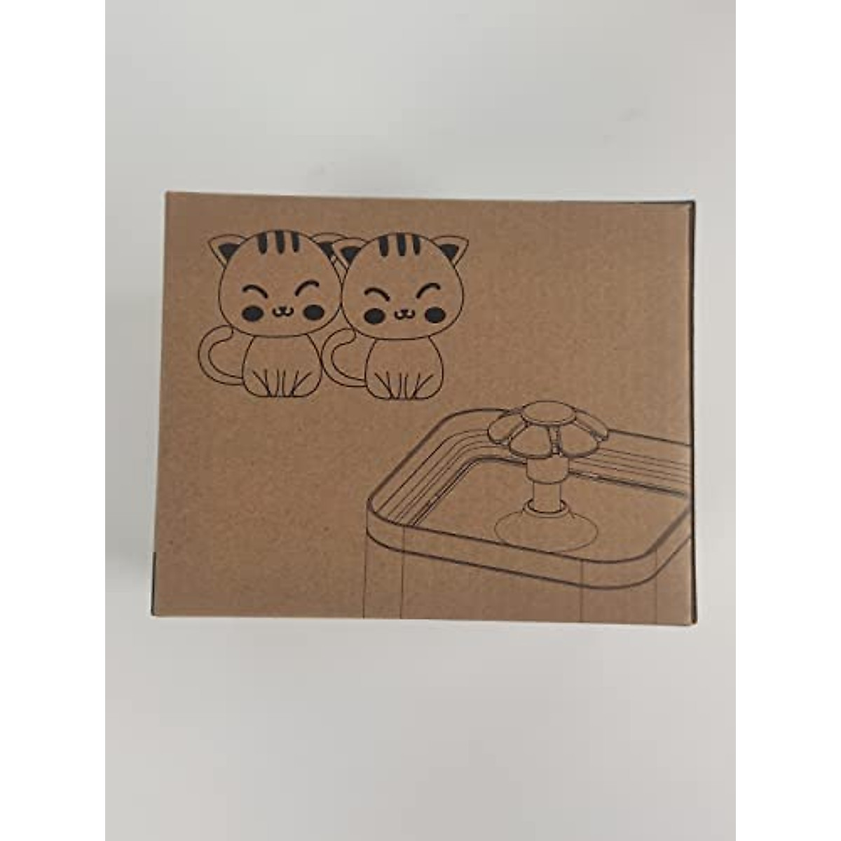 AONBOY Cat Water Fountain, Ultra Silent Cat Fountain 67oz/2L, with LED Light, Activated Carbon Filter, Pet Water Fountain for Cats and Small Dogs