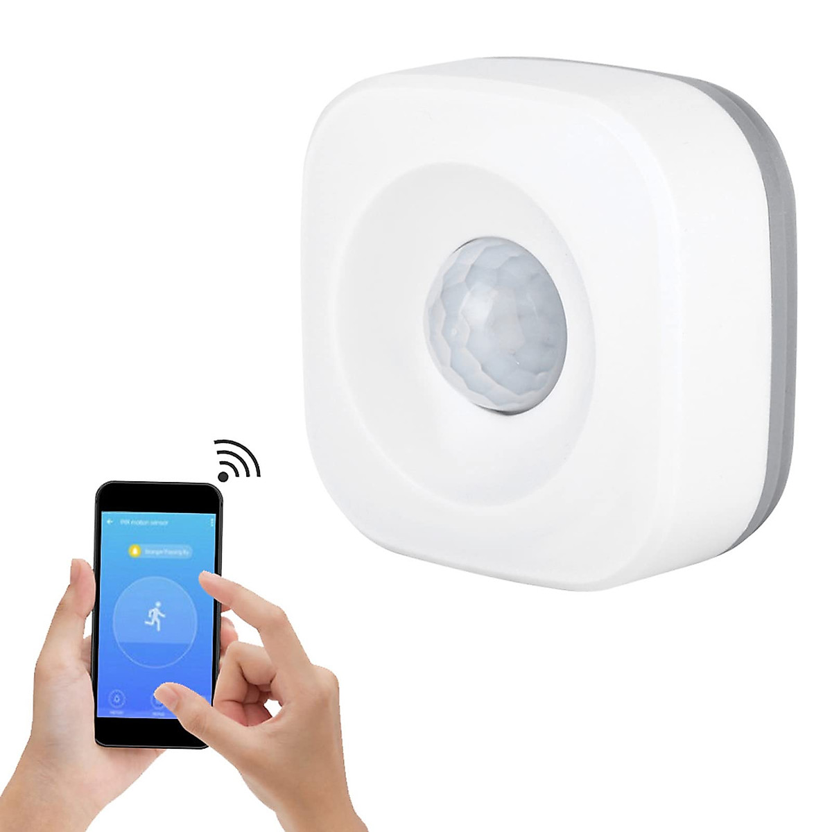 Pomya Home Security Driveway Alarm, Smart Home PIR Motion Detection Sensor Security Burglar Alarm Sensor