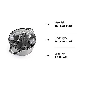 Oster Dutch Oven, Stainless Steel, 4 QT, with Lid and 3 section dividers, Gibson, Sangerfield, 128612.05