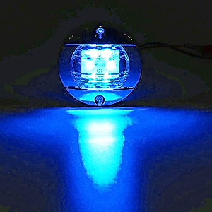 6 Pcs Marine Boat LED Cabin Deck Courtesy Light Stern Transom Lights 12V Blue for Boating Kayak Yacht, Dinghy, Sailboat, Pontoons, Navigation Vessels, Freighters, Hovercrafts, Hunting & Fishing