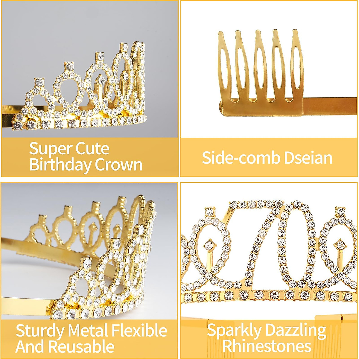 80th Birthday Gifts Decorations for Women,Including 80 Year Old Black Gold Birthday Cake Topper,80th Birthday Tiara Crown/Sash,80th Gold Birthday Candle for 80 Year Old Women Party Supplies Decoration