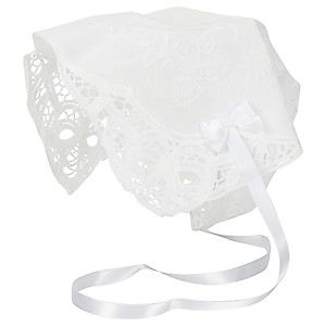 Battenburg Baby Linen Keepsake Bonnet - Made in USA