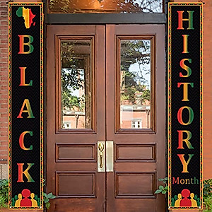 Black History Month Decorations Black Proud Welcome Sign Pan African American Black History Month Decorations and Supplies for Home Party